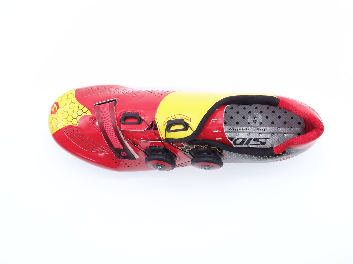 SideBike Pro Road Bike Cycling Men's shoe with carbon sole in Red – QiK ...